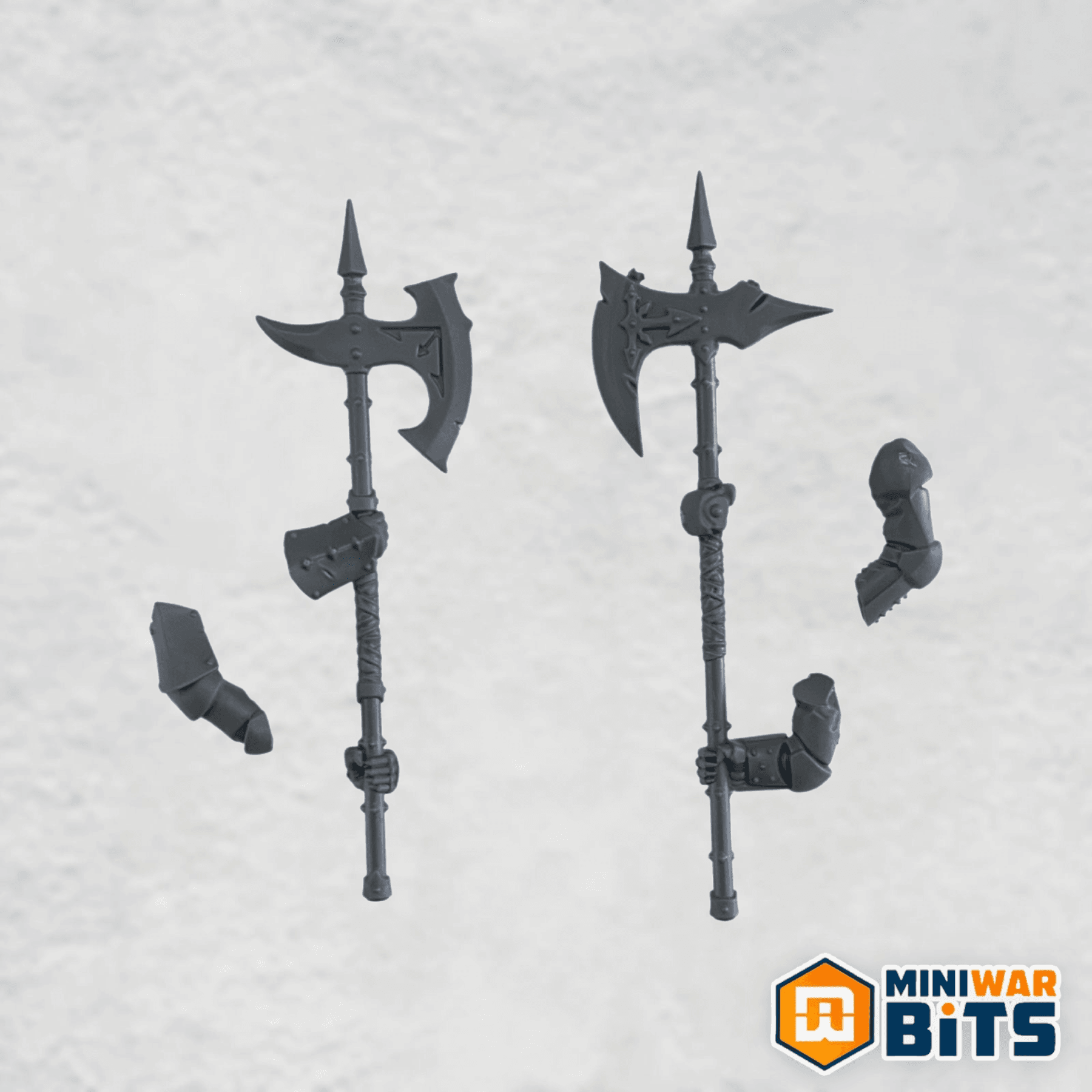 Chaos Warriors Double Handed Halberd Bits - MiniWar Bits