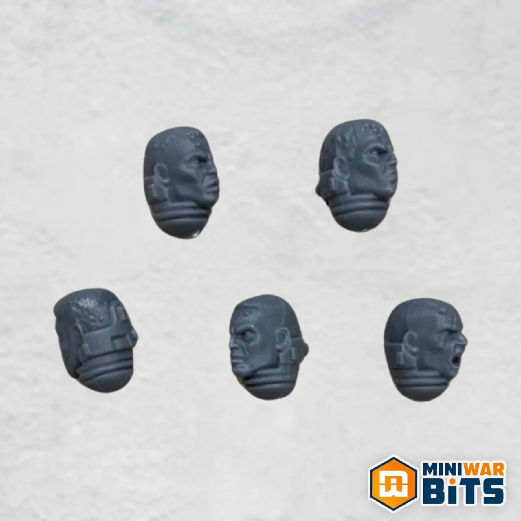 Company Heroes Helmetless Head Bits - MiniWar Bits