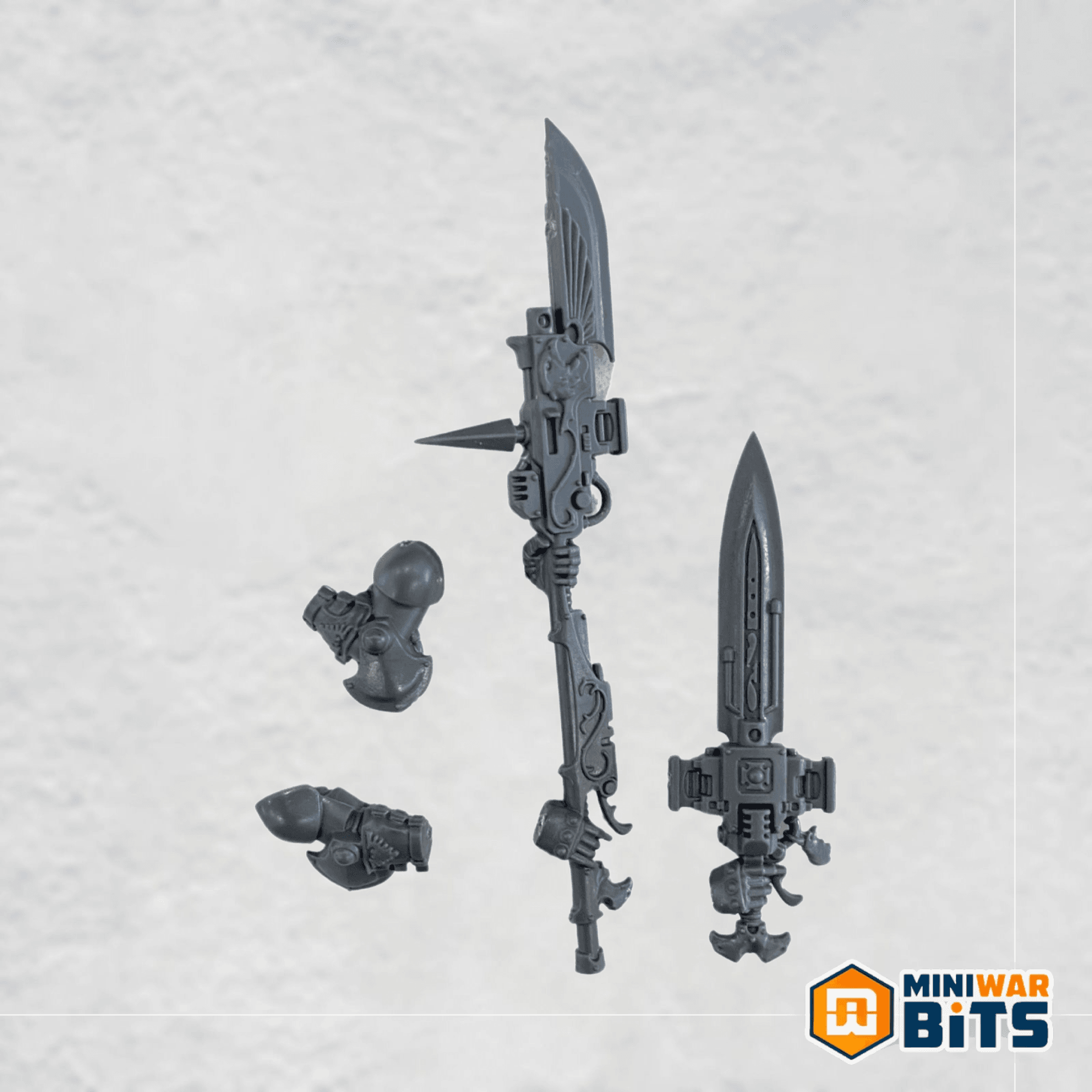 Custodian Guard Squad Single Guardian Spear / Sentinel Blade Bits - MiniWar Bits