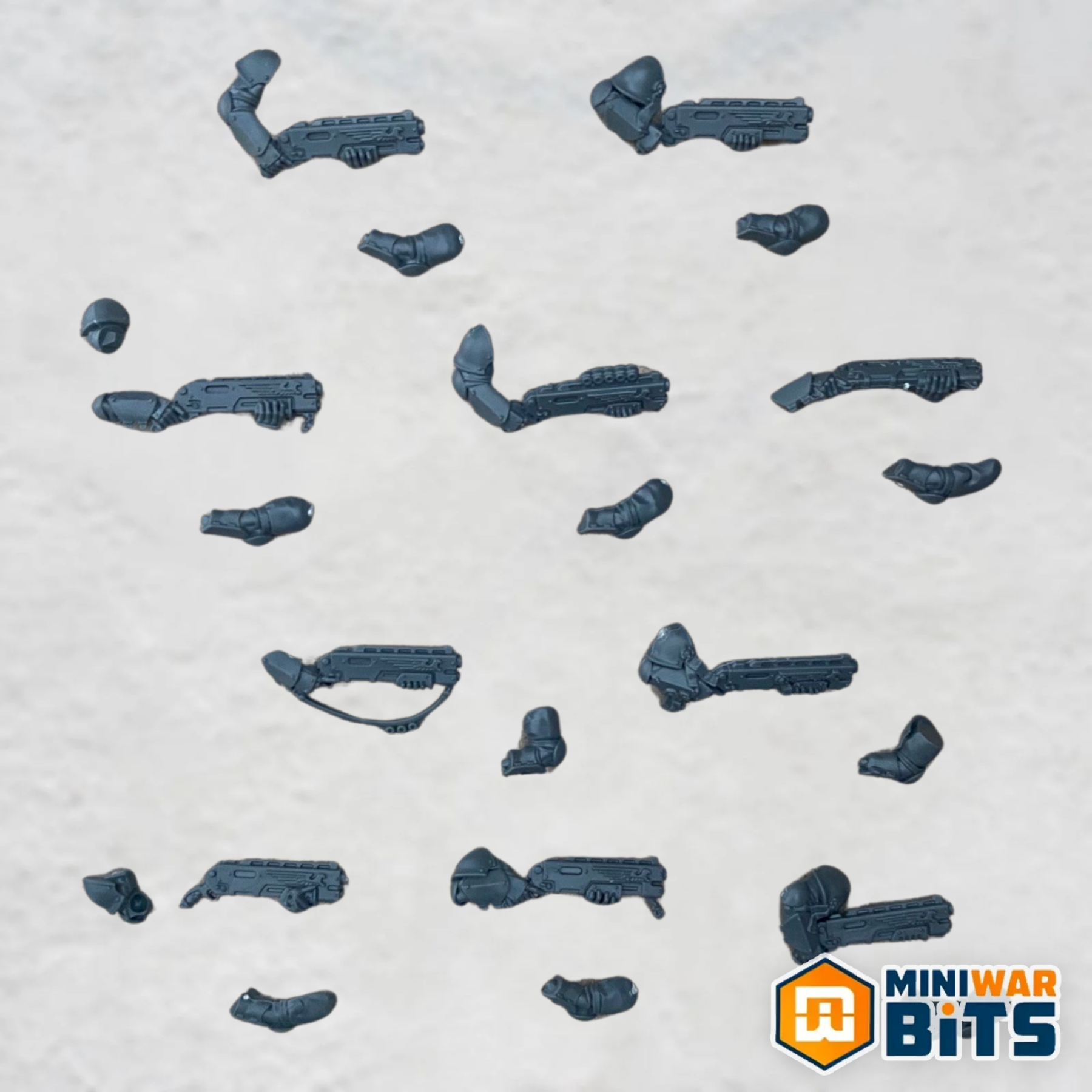 Exaction Squad Arbites Shotgun & Arm Bits - MiniWar Bits