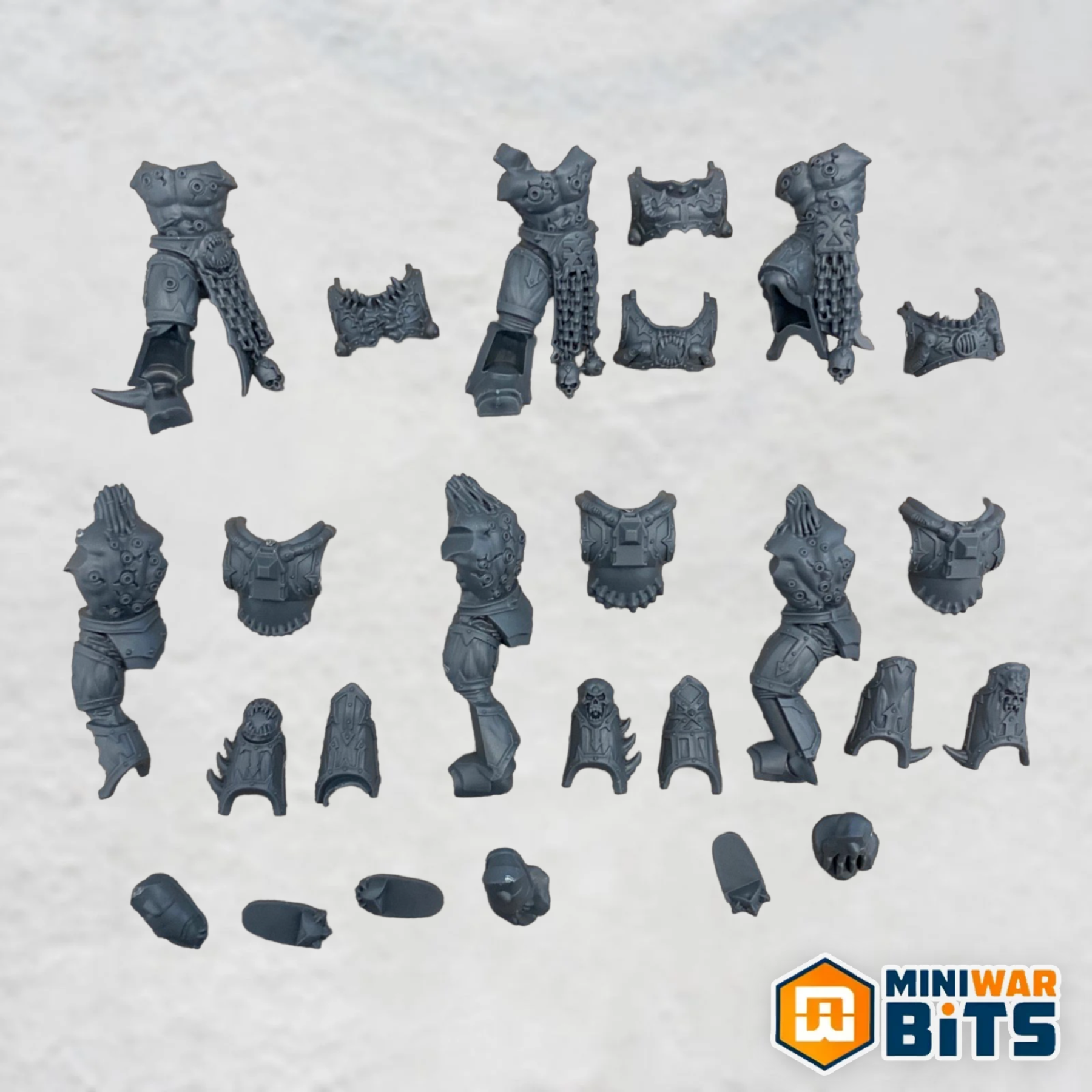 Exalted Eightbound Torso & Leg Bits - MiniWar Bits