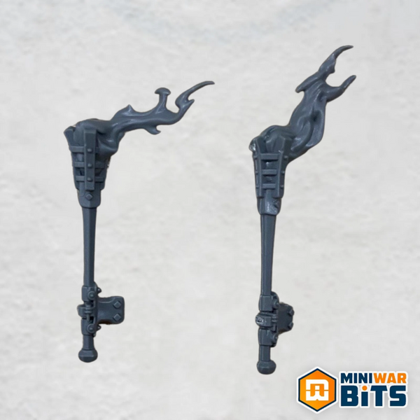 Freeguild Fusiliers Pavise Shield Torch Bits - MiniWar Bits