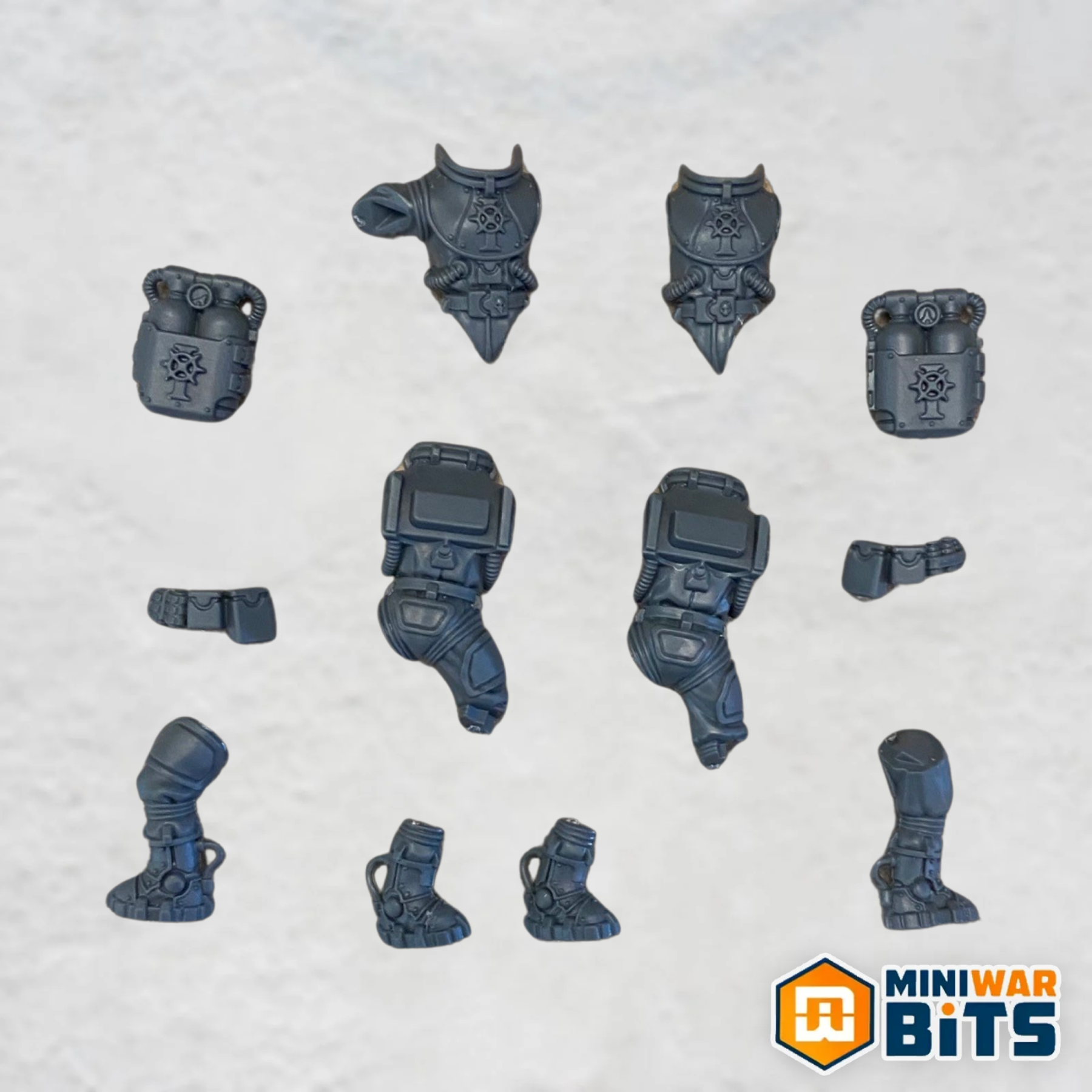 Imperial Navy Breacher Endurant 7 Navis Gunner Torso & Leg Bits - MiniWar Bits