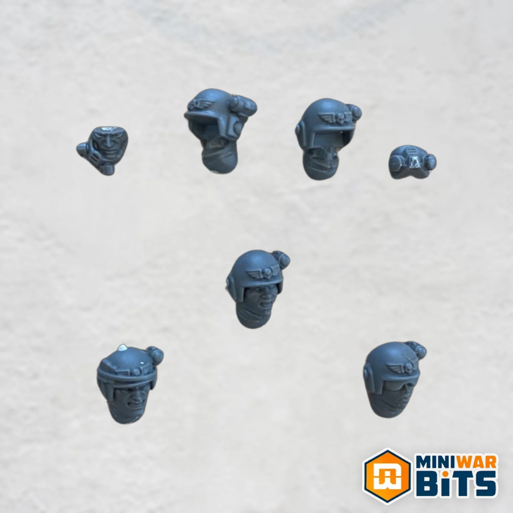 Kasrkin Trooper Assorted Head (x5) Bits - MiniWar Bits