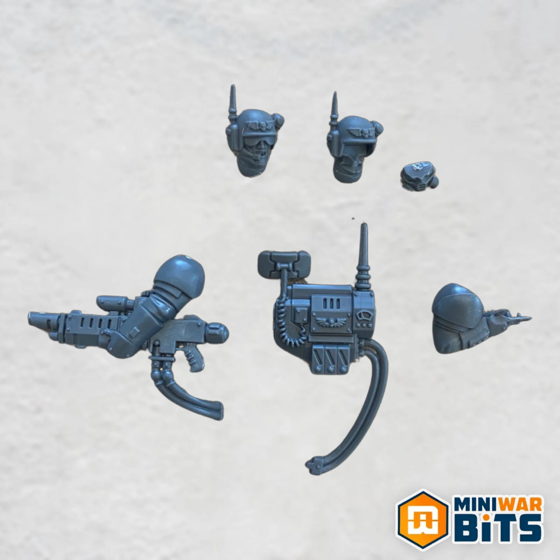 Kasrkin Vox-trooper Upgrade Bits - MiniWar Bits