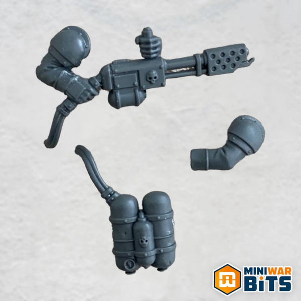 Krieg Veteran Flamer Bits - MiniWar Bits