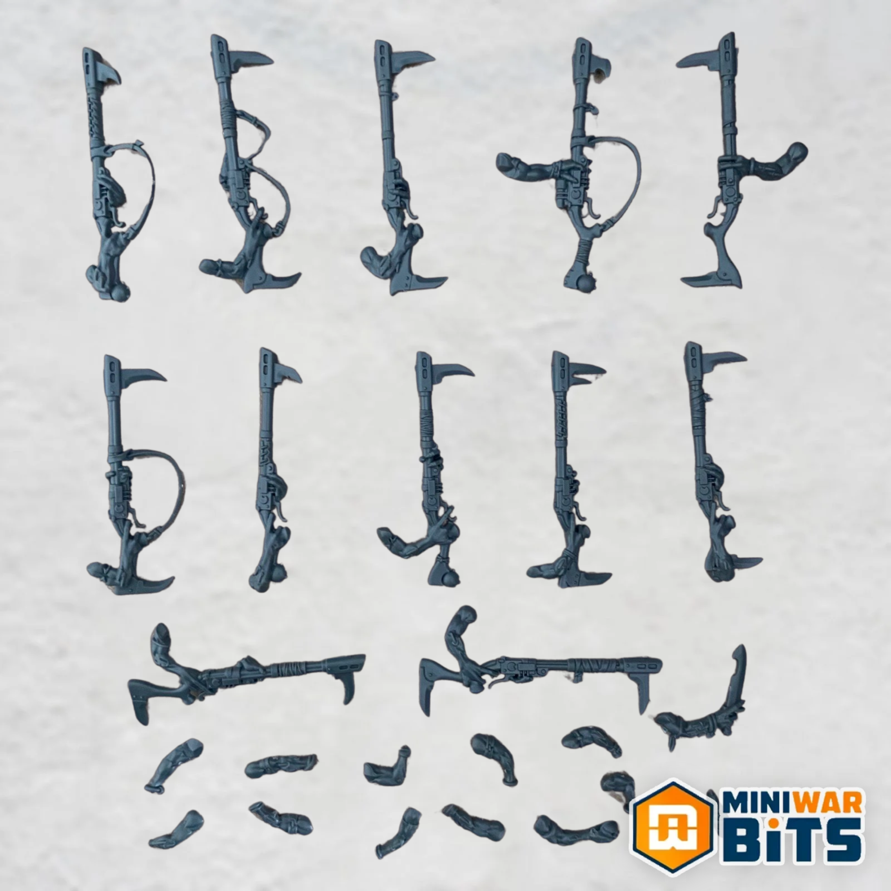 Kroot Carnivores Rifle & Arm Bits - MiniWar Bits