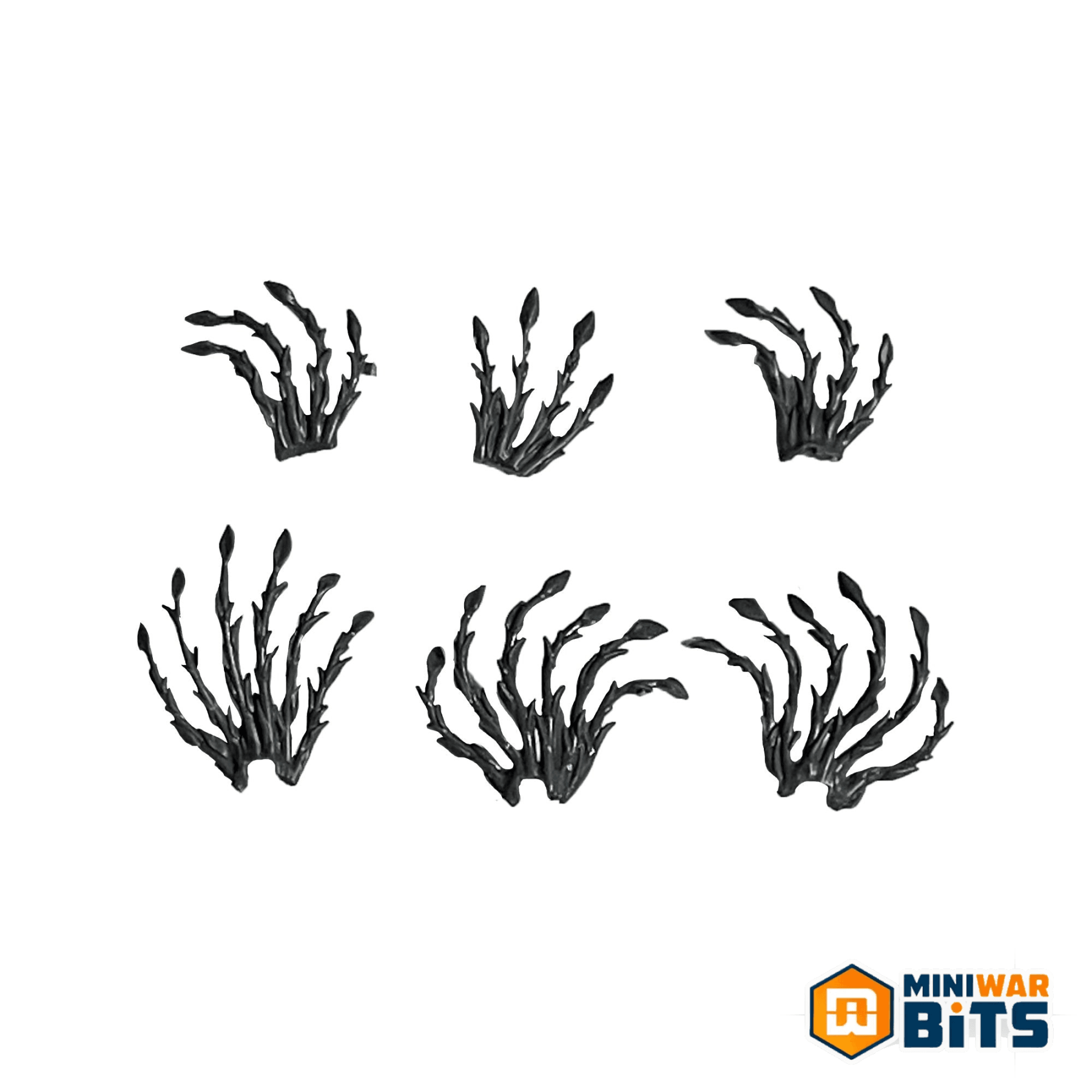Kurnoth Greatsword Scythe Hair Bits - MiniWar Bits