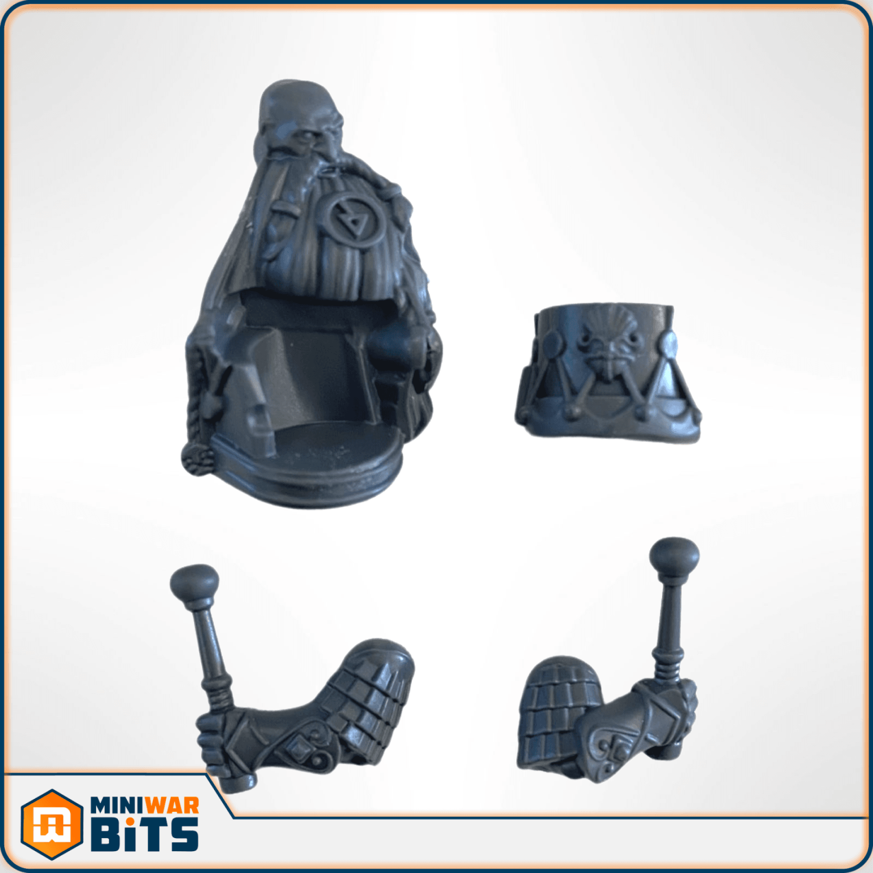 Longbeards Throng Musican Drummer Bits - MiniWar Bits