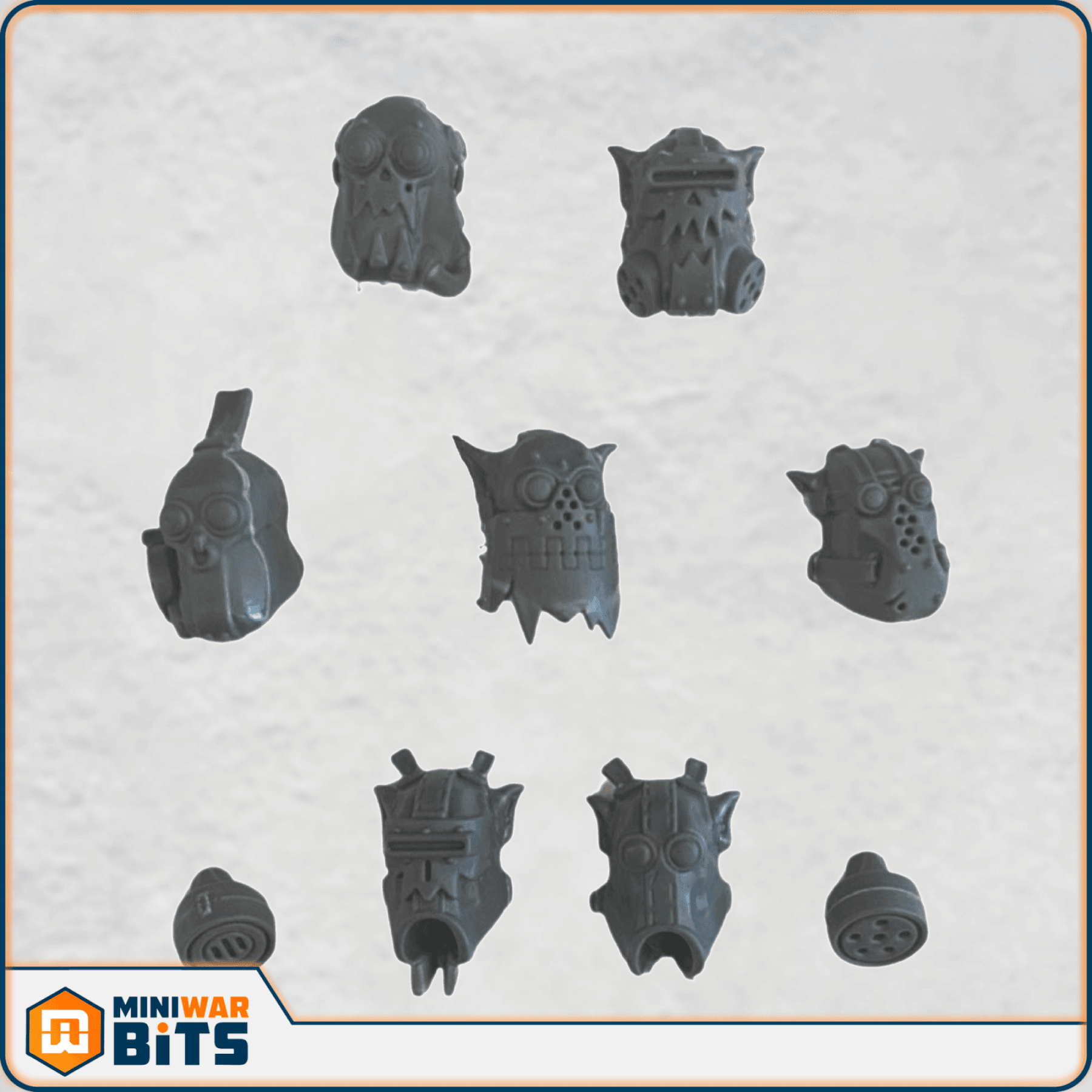 Ork Kommando Assorted Head Bits - MiniWar Bits