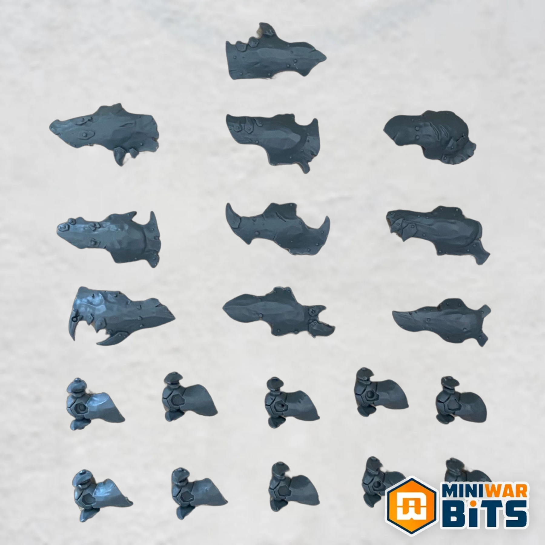 Orruk Ardboys Hefty Slab-like Shield Bits - MiniWar Bits