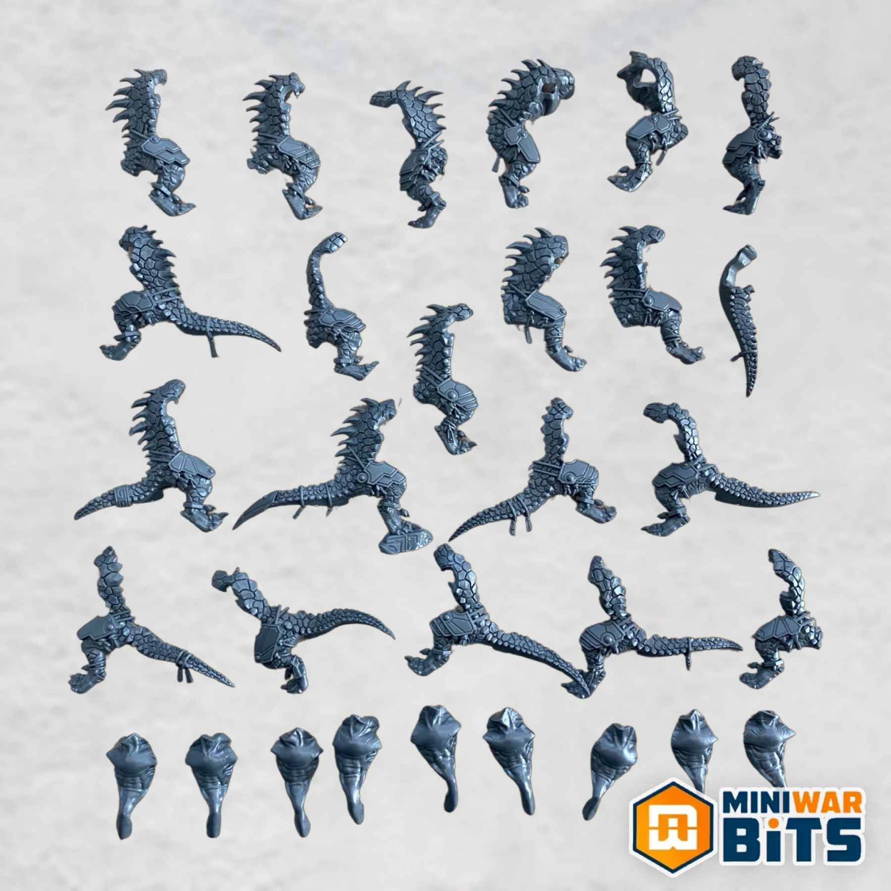 Saurus Warriors Torso & Leg Bits - MiniWar Bits