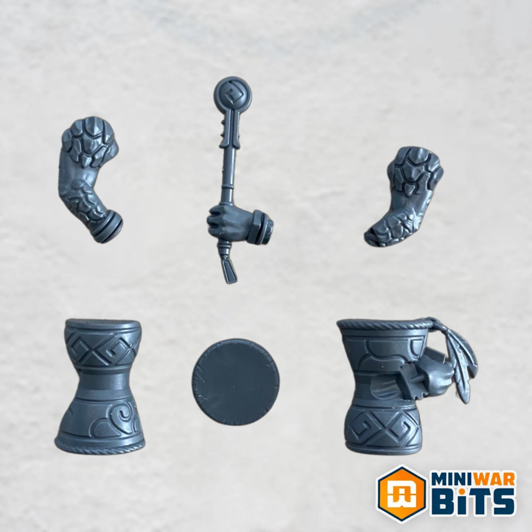 Saurus Warriors War-drummer Musician Bits - MiniWar Bits