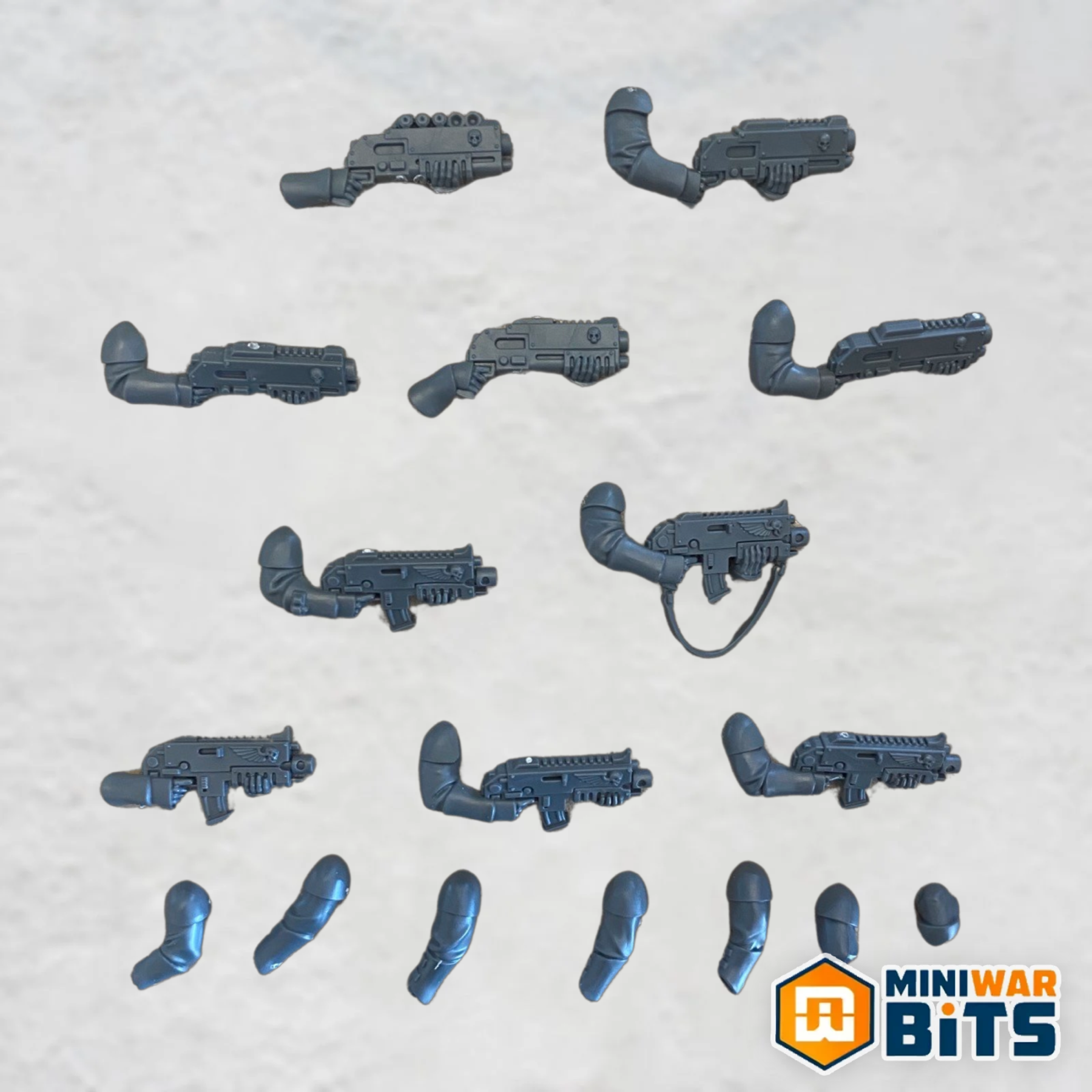 Scout Squad Shotgun & Bolter Arm Bits - MiniWar Bits