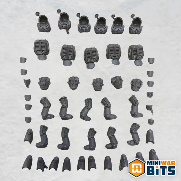 Terminator Squad Torso & Leg Bits - MiniWar Bits