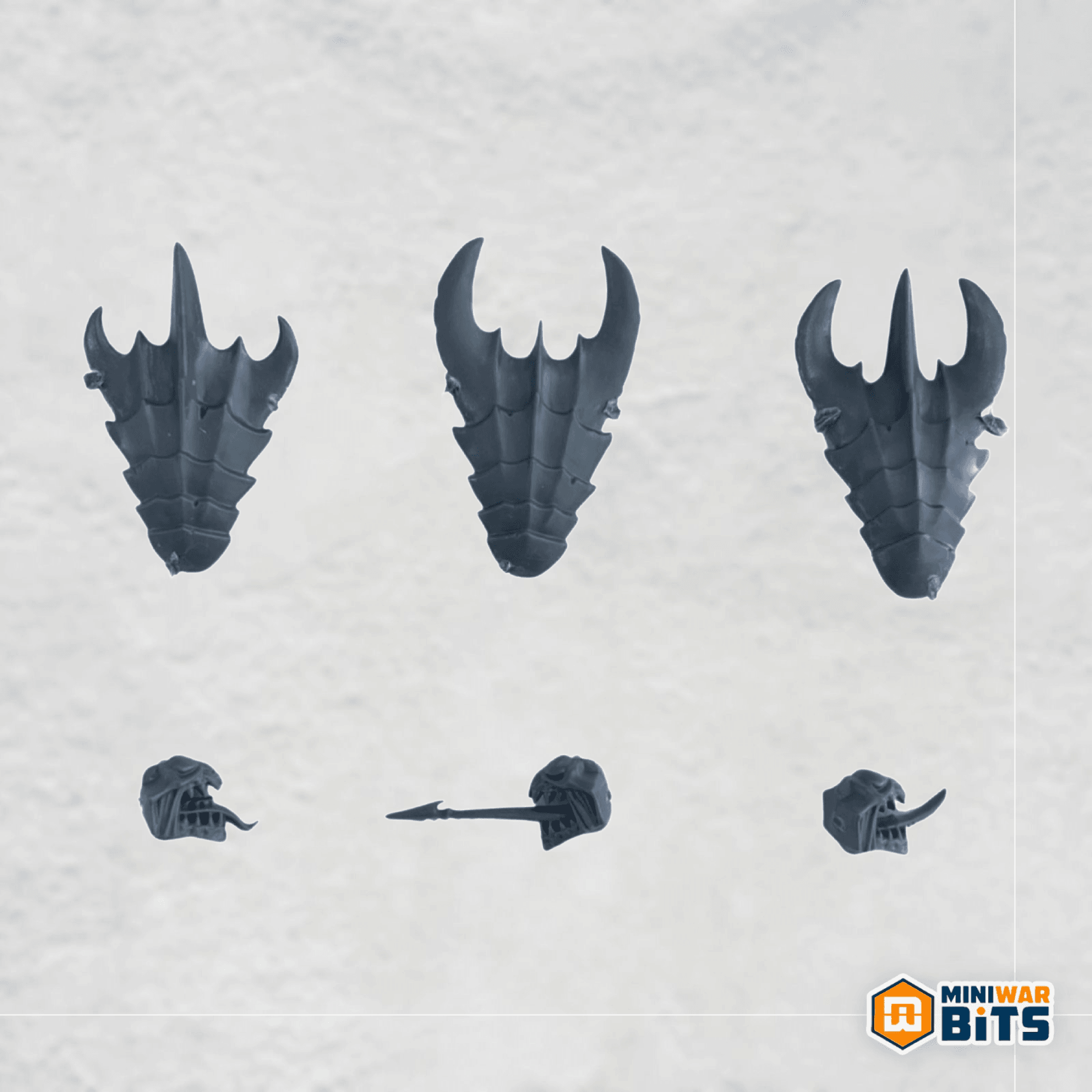 Tyranid Warriors Head Bits - MiniWar Bits