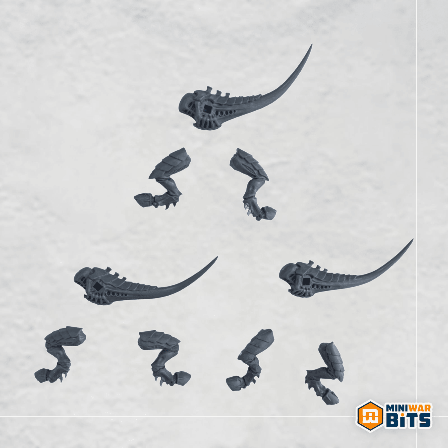Tyranid Warriors Leg & Tail Bits - MiniWar Bits