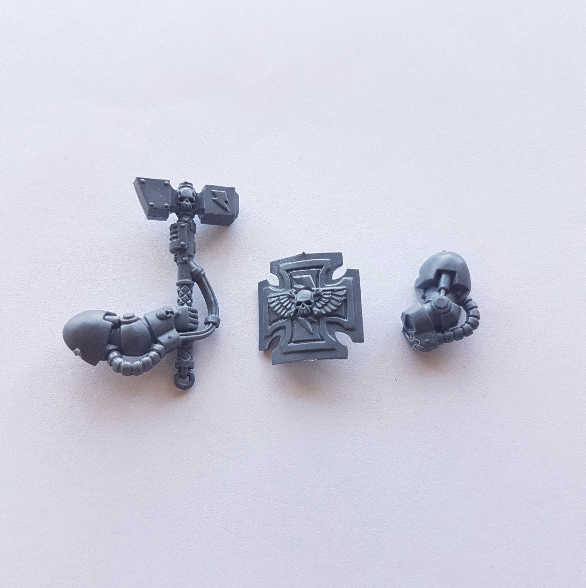 Space Marine Terminator Thunder Hammer & Combat Shield Bits - MiniWar Bits
