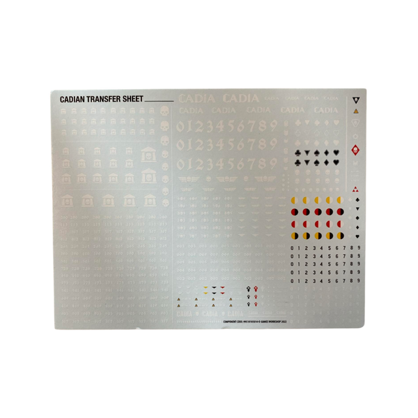 Cadian Decal Transfer Sheet - MiniWar Bits