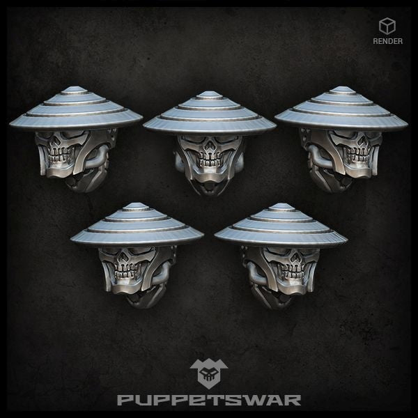 Ashigaru Reapers Heads - MiniWar Bits