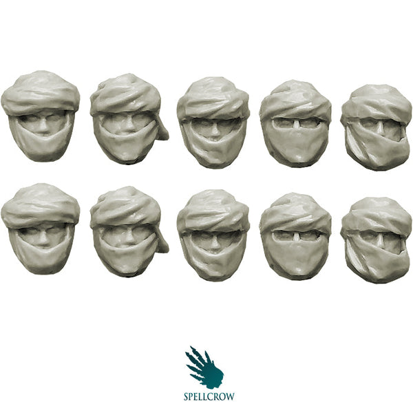 Desert Guards Heads v.2 - MiniWar Bits
