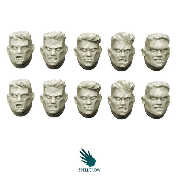 Humans Heads - MiniWar Bits