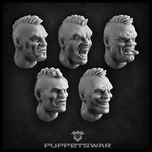 Mohawk Heads - MiniWar Bits