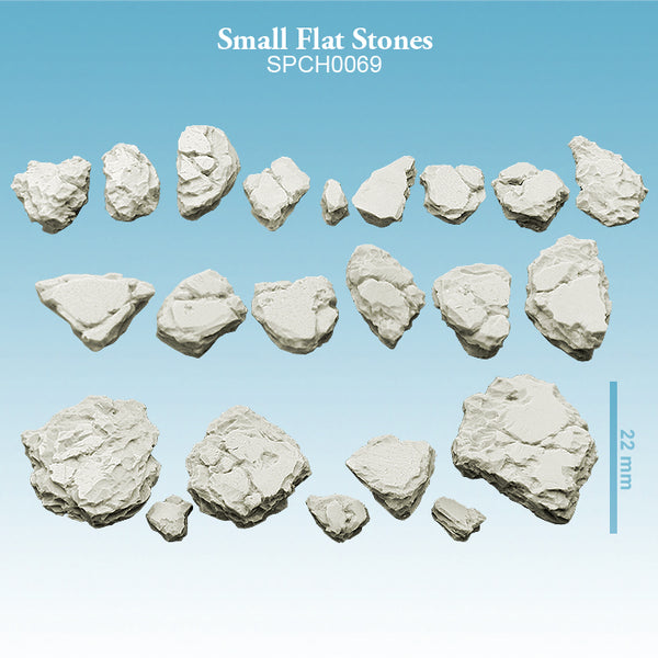 Small Flat Stones - MiniWar Bits