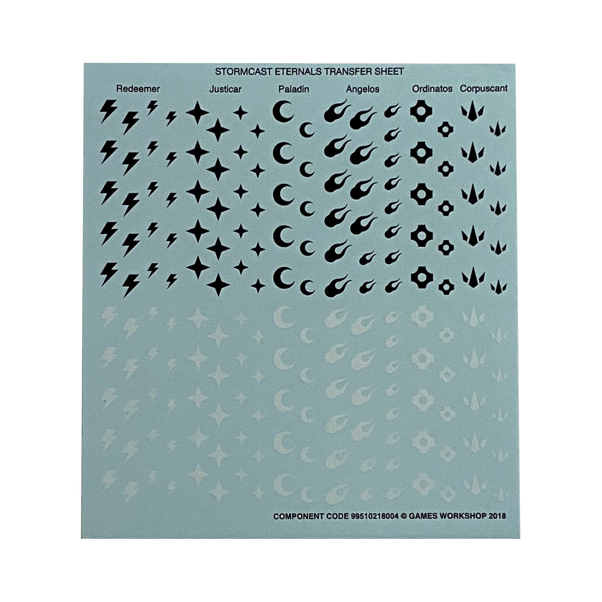 Stormcast Eternals Decal Transfer Sheet 2 - MiniWar Bits