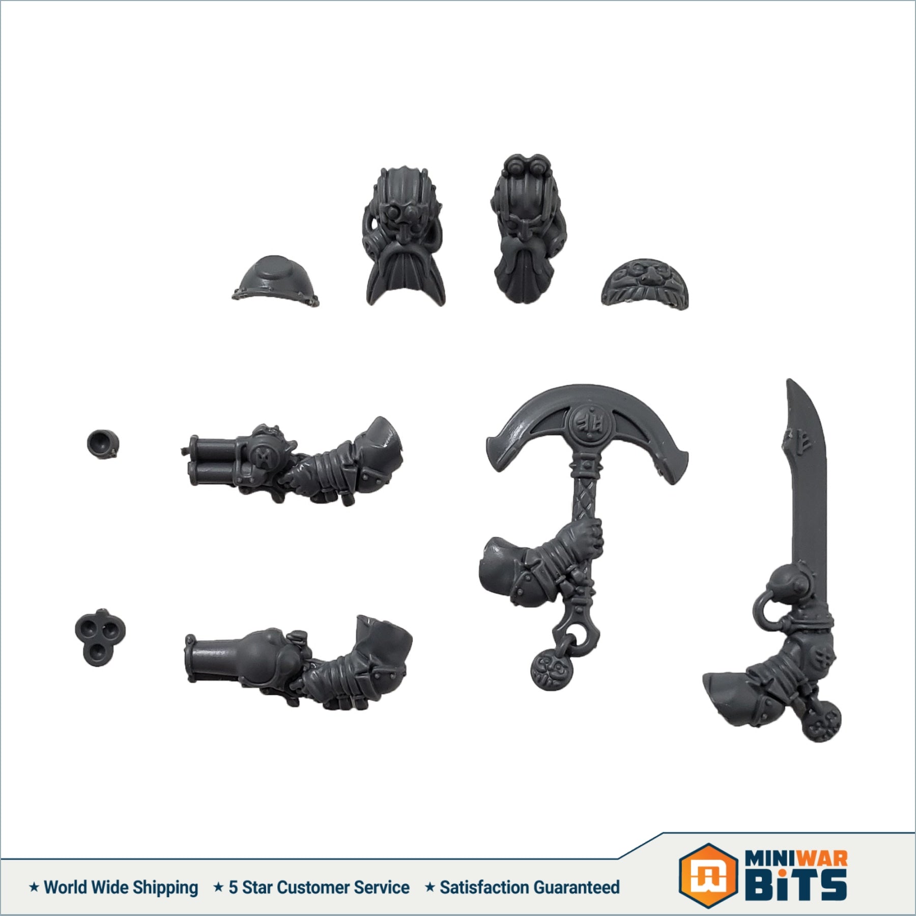 Arkanaut Company Captain Upgrade Bits - MiniWar Bits