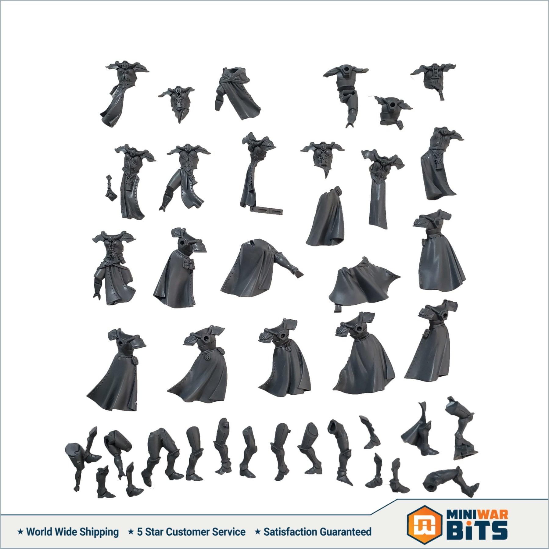 Battle Sister Squad Torso Leg Bits - MiniWar Bits