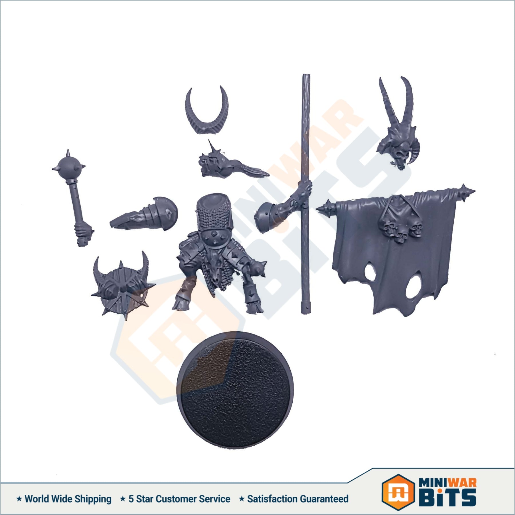 Bestigor Banner Bearer Single Figure - MiniWar Bits