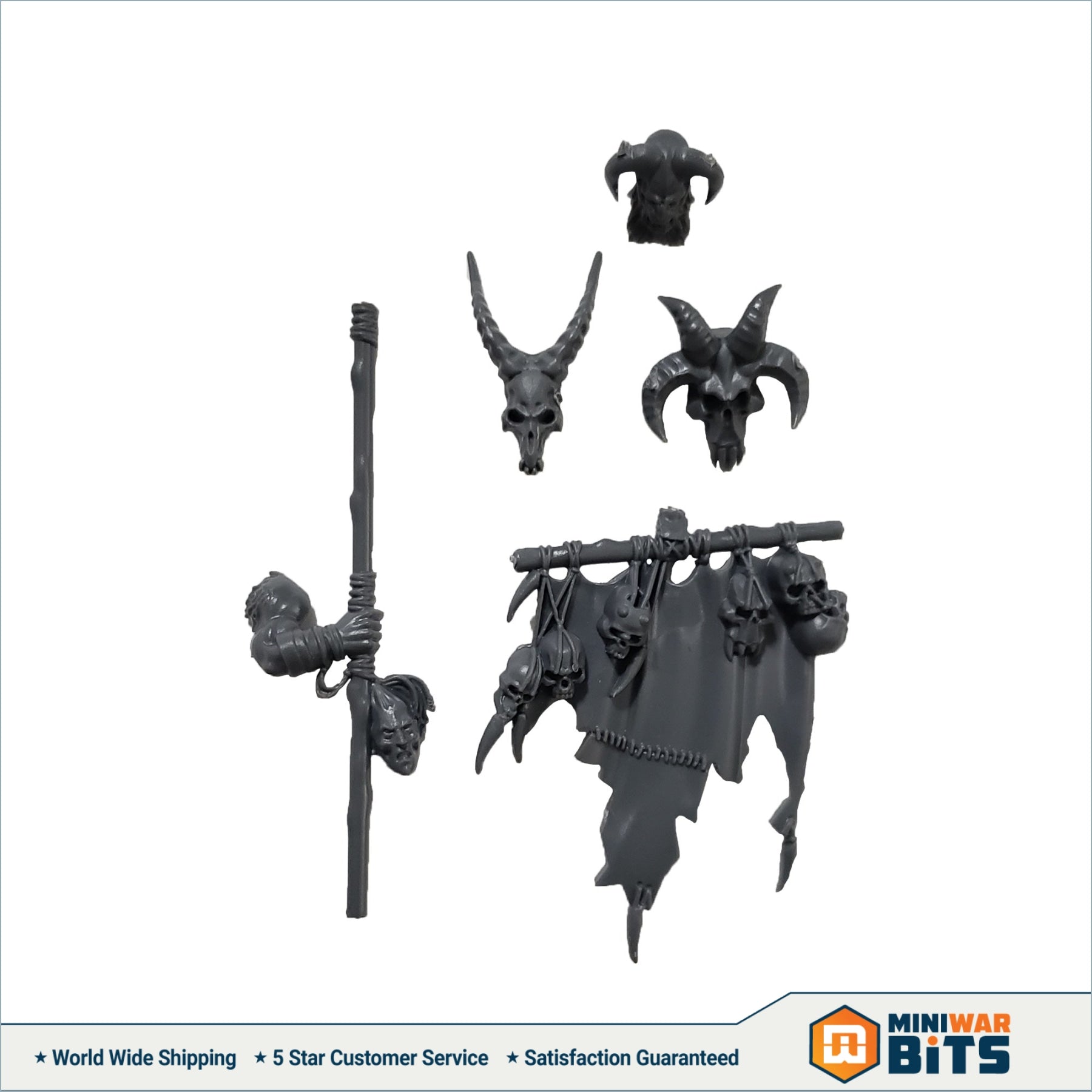 Bestigor Banner Bearer Upgrade Bits - MiniWar Bits