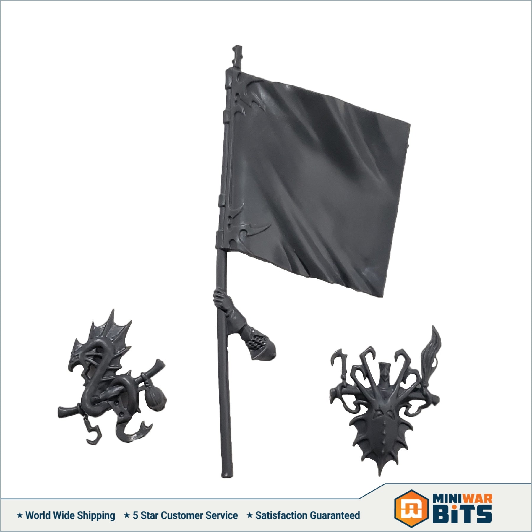 Black Ark Corsairs Standard Bearer Bits - MiniWar Bits
