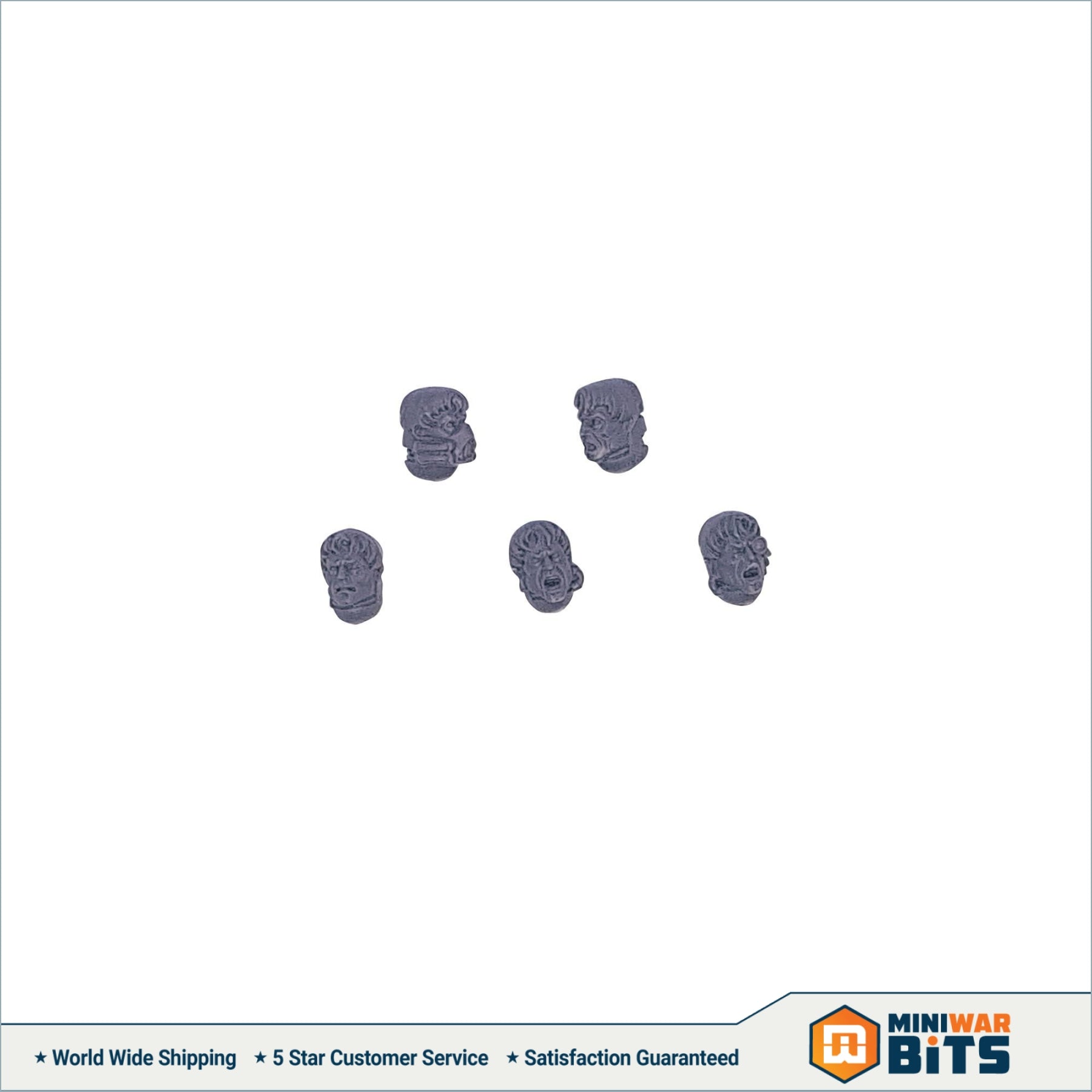 Blood Angels Sanguinary Guard Helmetless Head Bits - MiniWar Bits