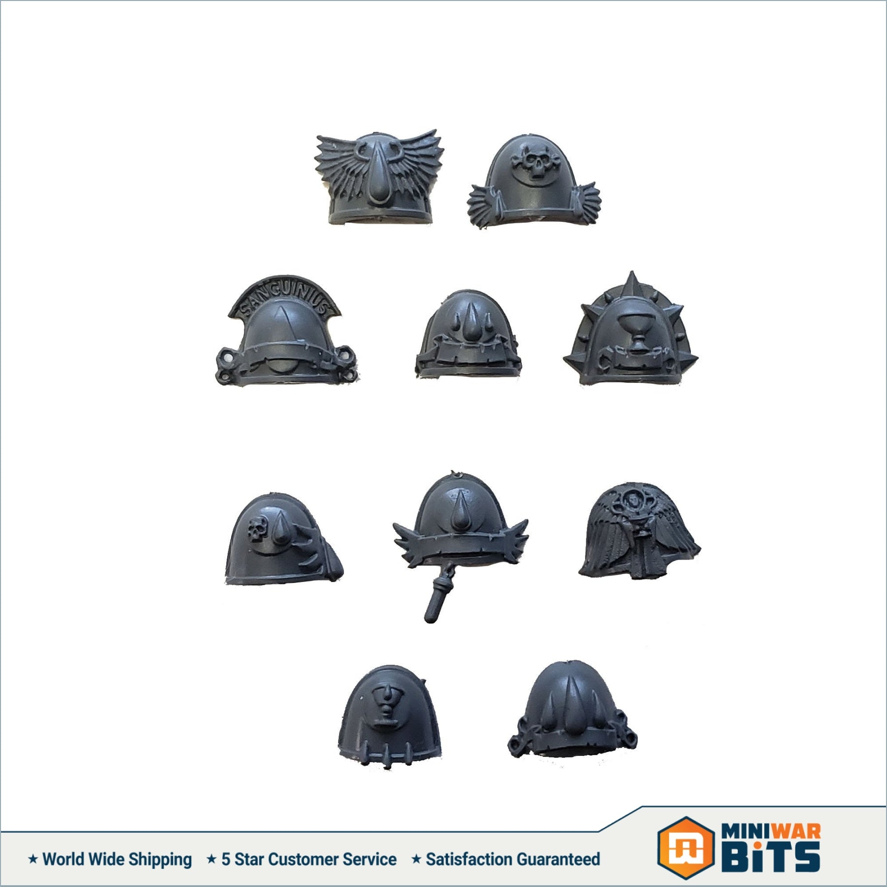 Blood Angels Sanguinary Guard Shoulder Pad Bits - MiniWar Bits