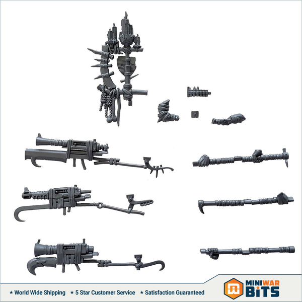 Cawdor Gang Polearm & Autogun Bits - MiniWar Bits