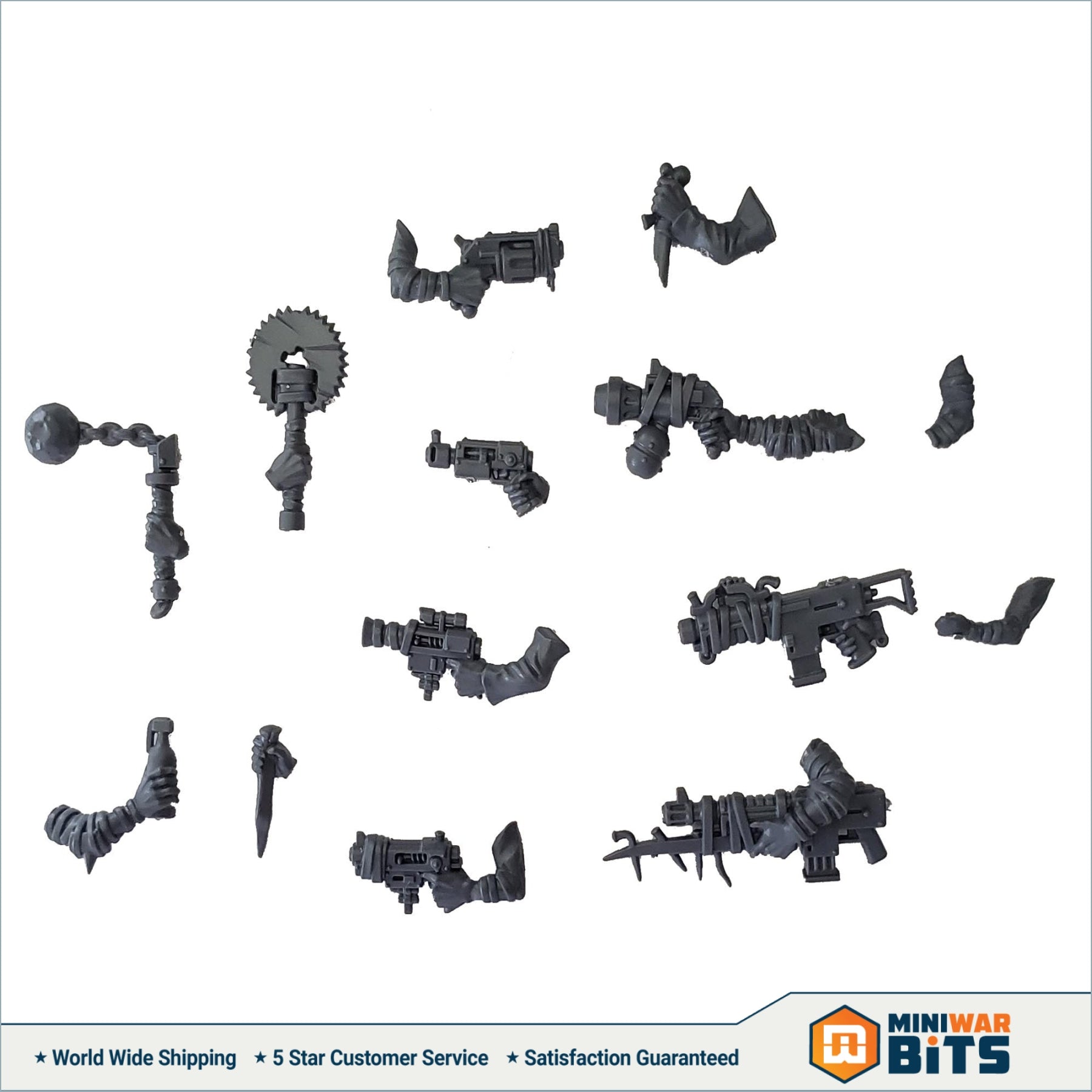 Cawdor Gang Stubber, Autogun, Hand Flamer Flail, Skin Knives & Serrate ...