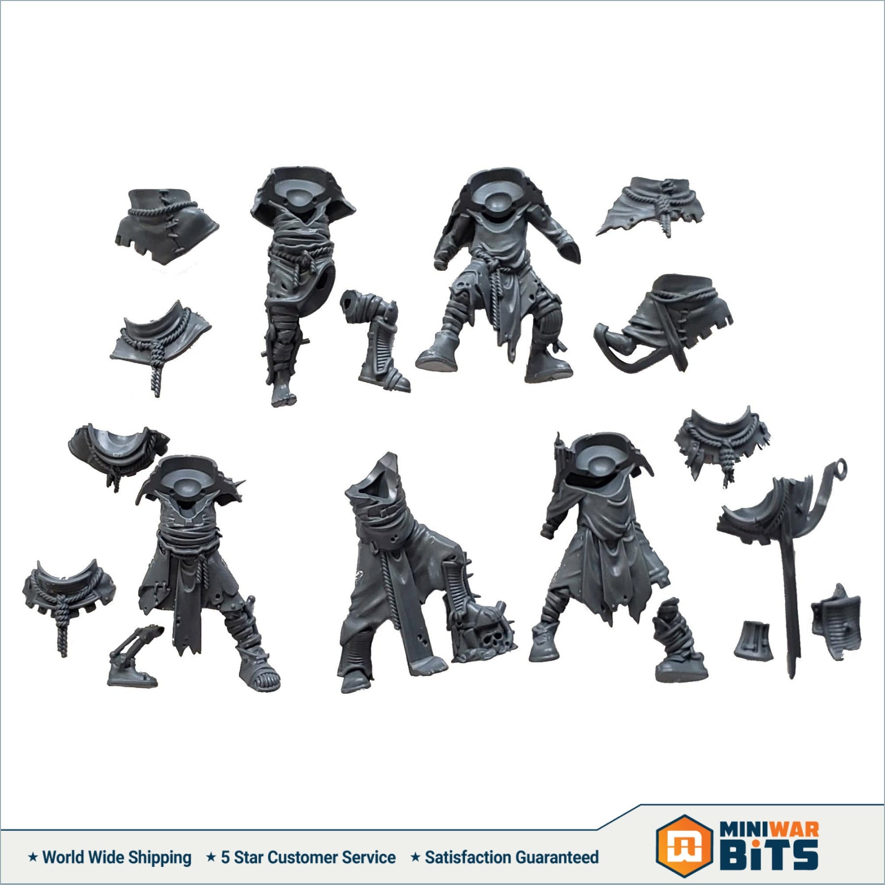 Cawdor Gang Torso Body & Leg Bits - MiniWar Bits