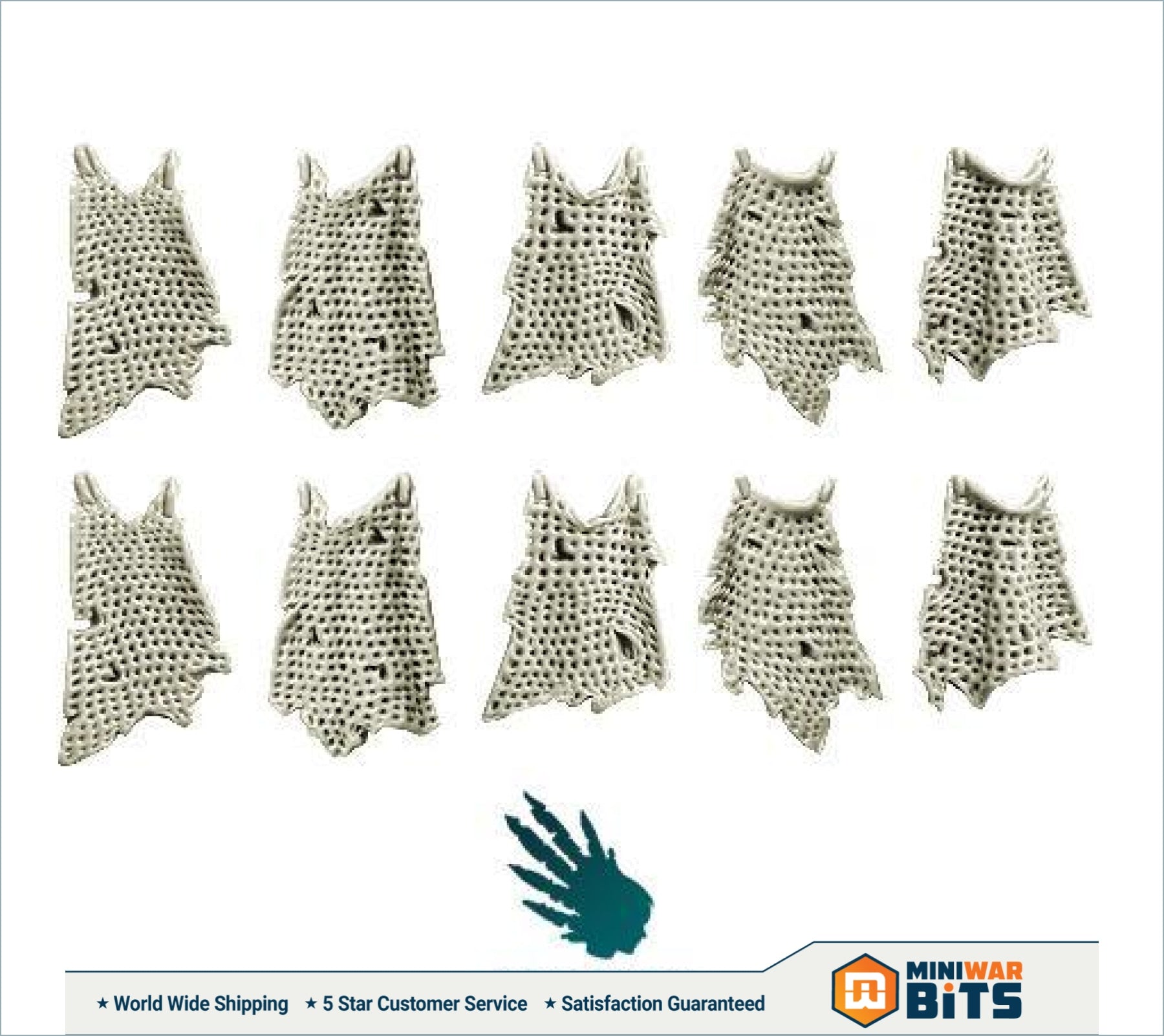 Chain Mail Tabards Bits - MiniWar Bits