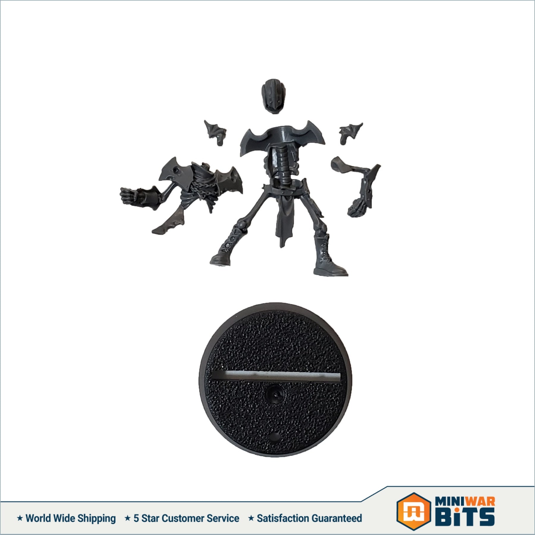 Champions of Death Shambling Undead Skeleton 1 Single Figure - MiniWar Bits