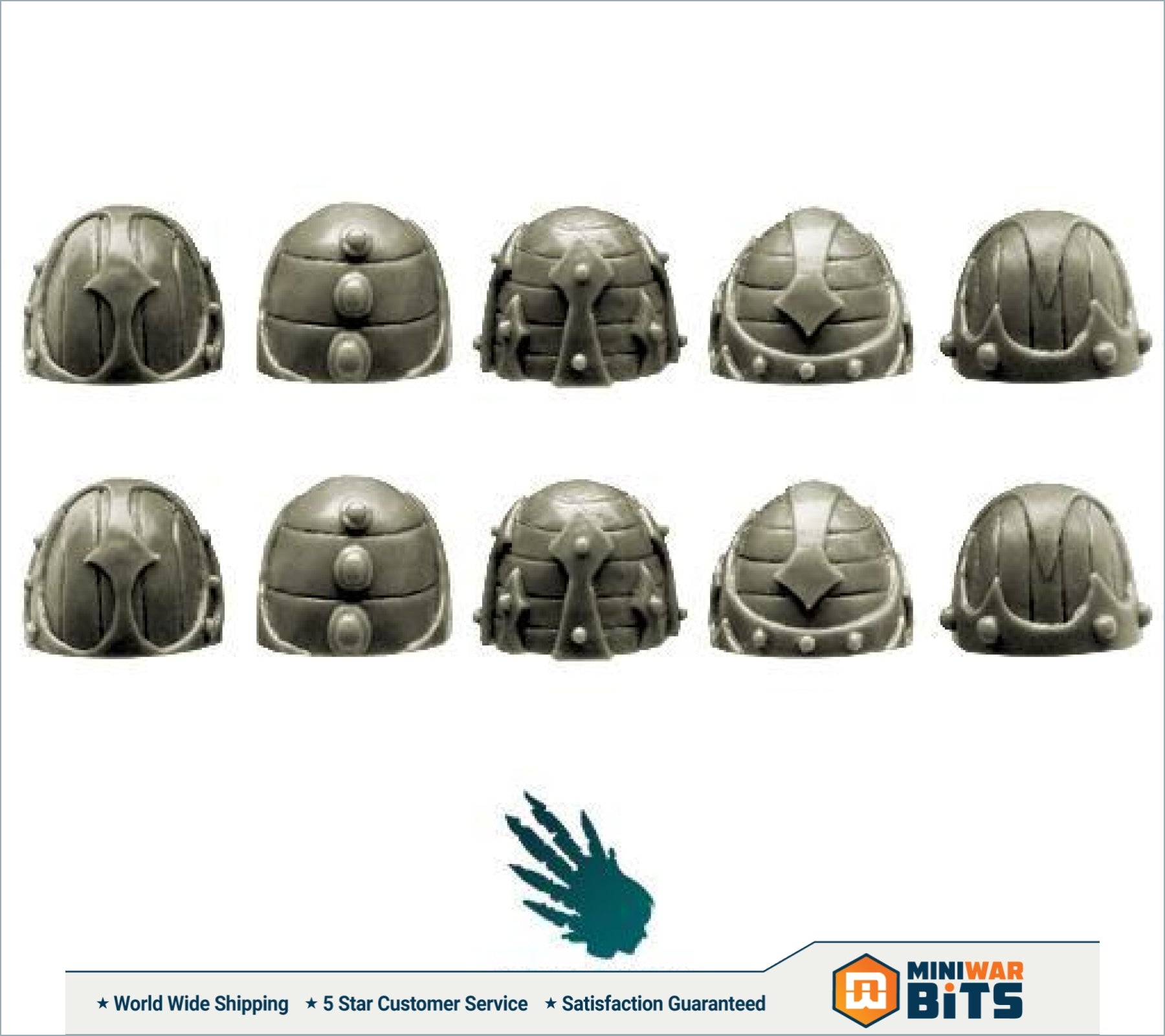 Changed Knights Shoulder Pads (ver. 2) Bits - MiniWar Bits