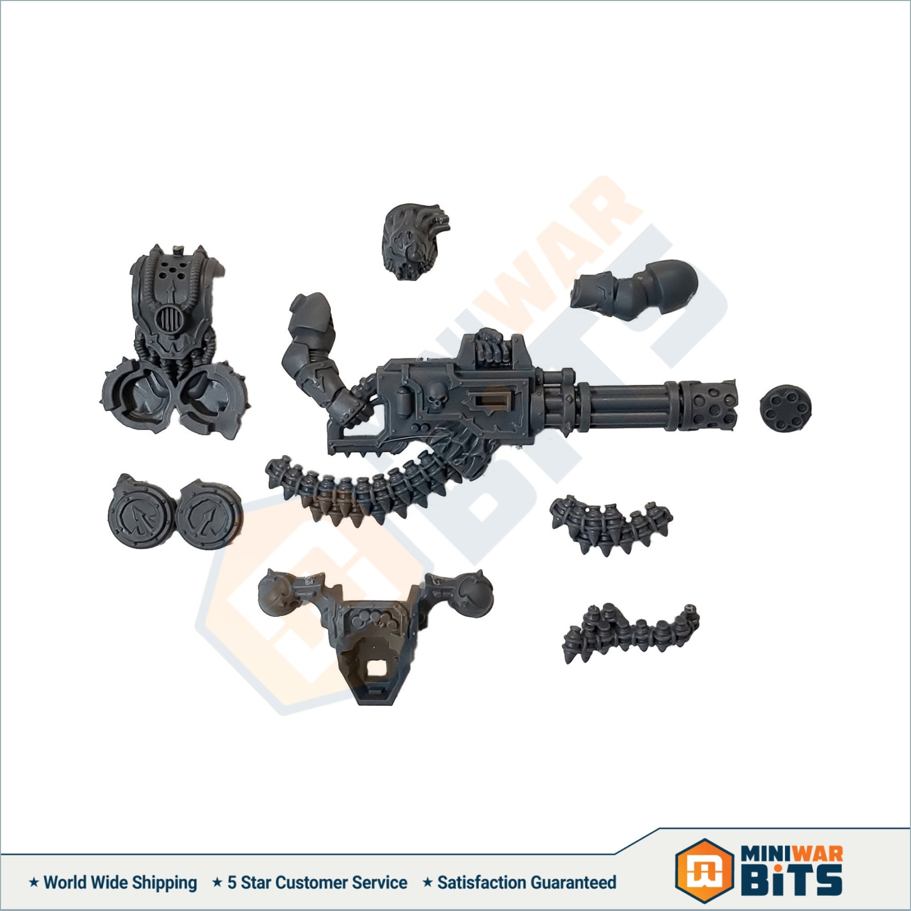 Chaos Space Marine Havoc Reaper Chaincannon Bits - MiniWar Bits