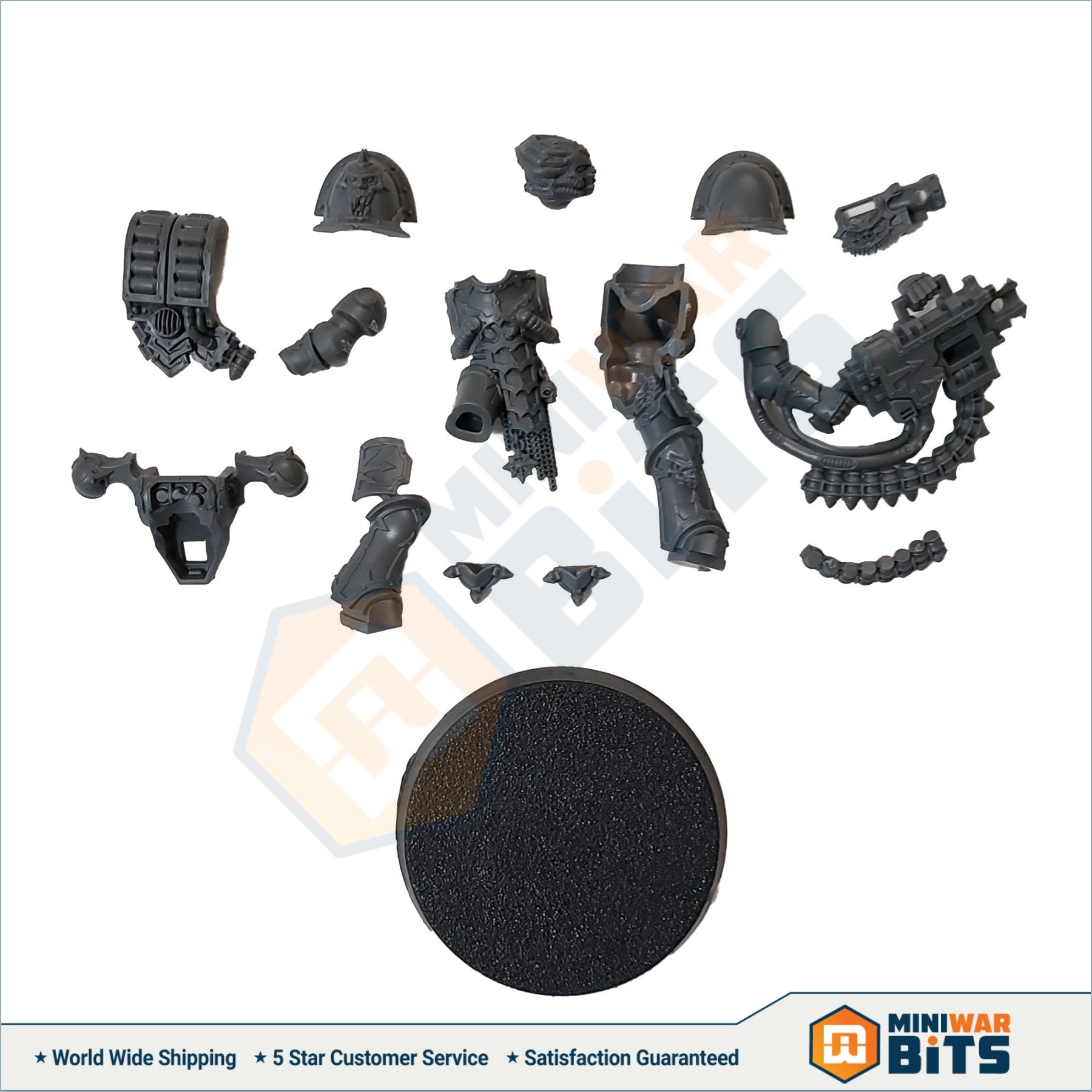 Chaos Space Marine Havoc with Heavy Bolter Single Figure - MiniWar Bits