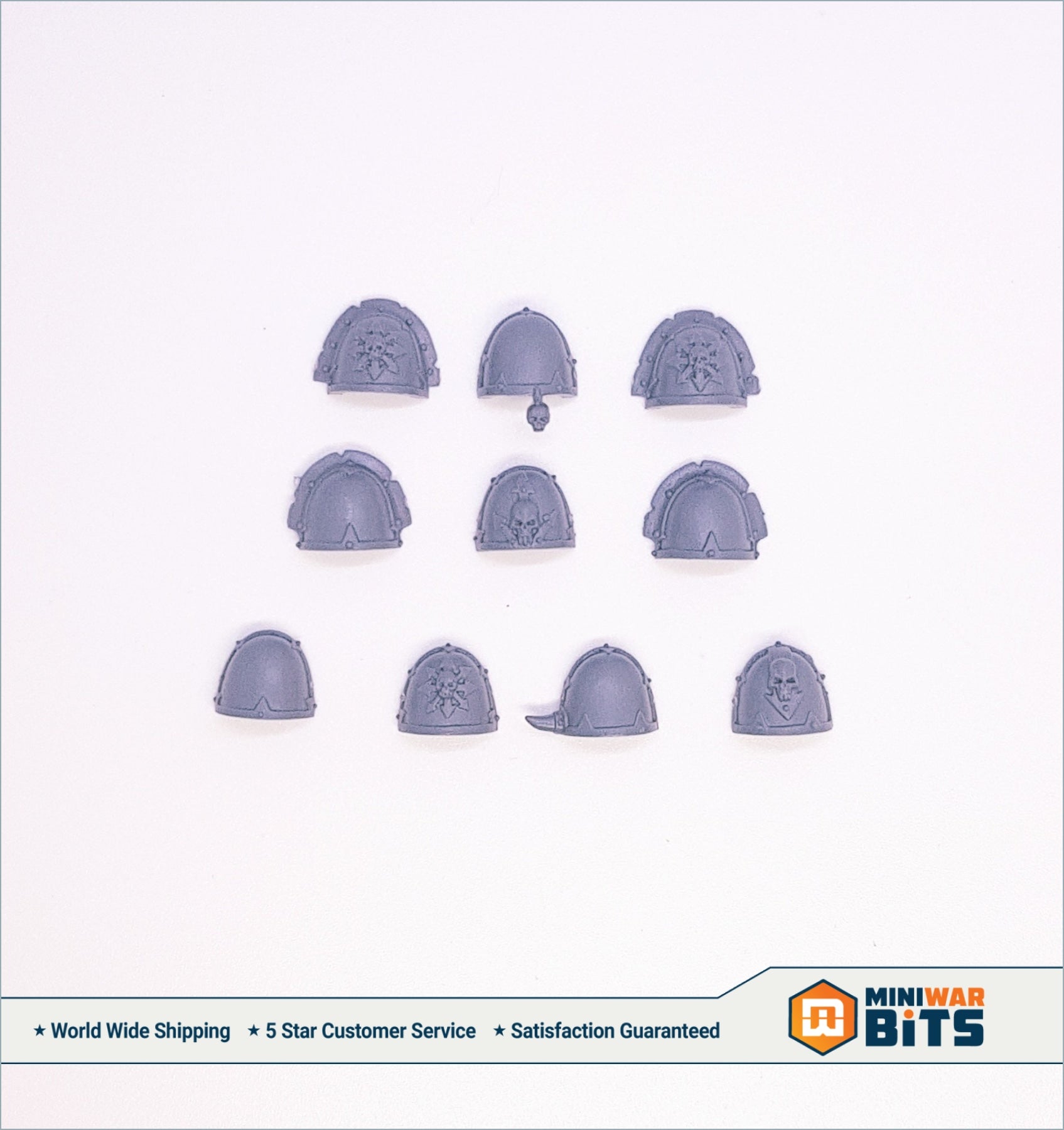 Chaos Space Marine Shoulder Pad Bits - MiniWar Bits