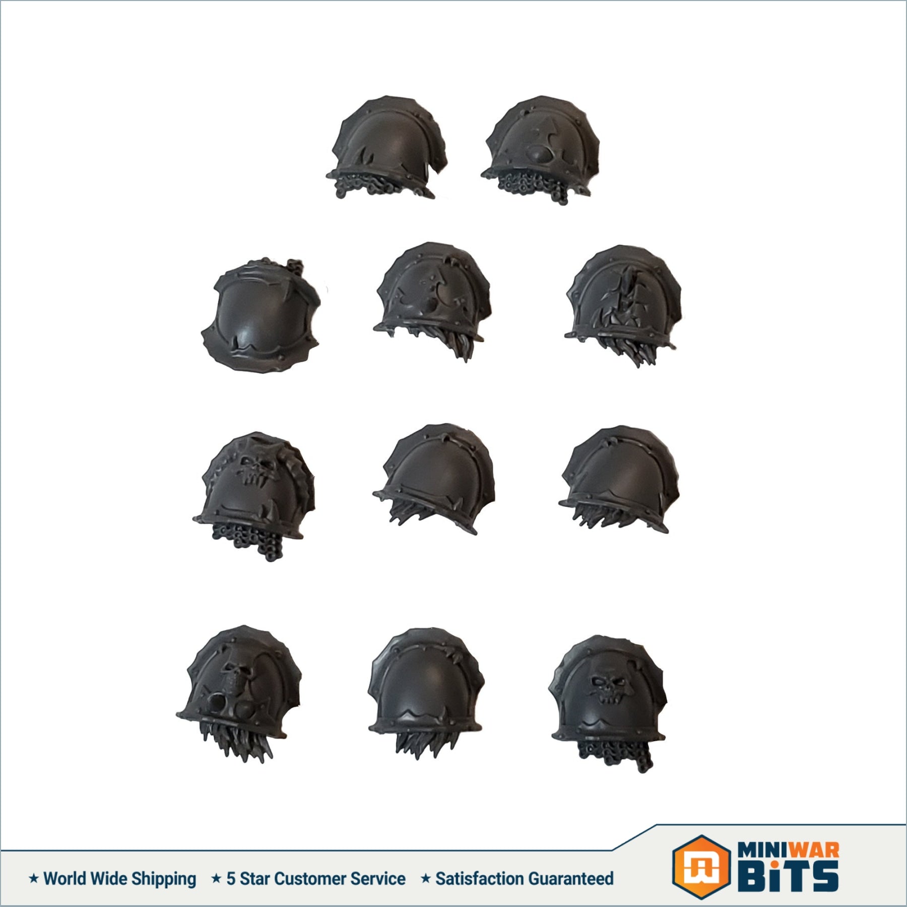 Chaos Space Marine Terminator Shoulder Pad Bits - MiniWar Bits