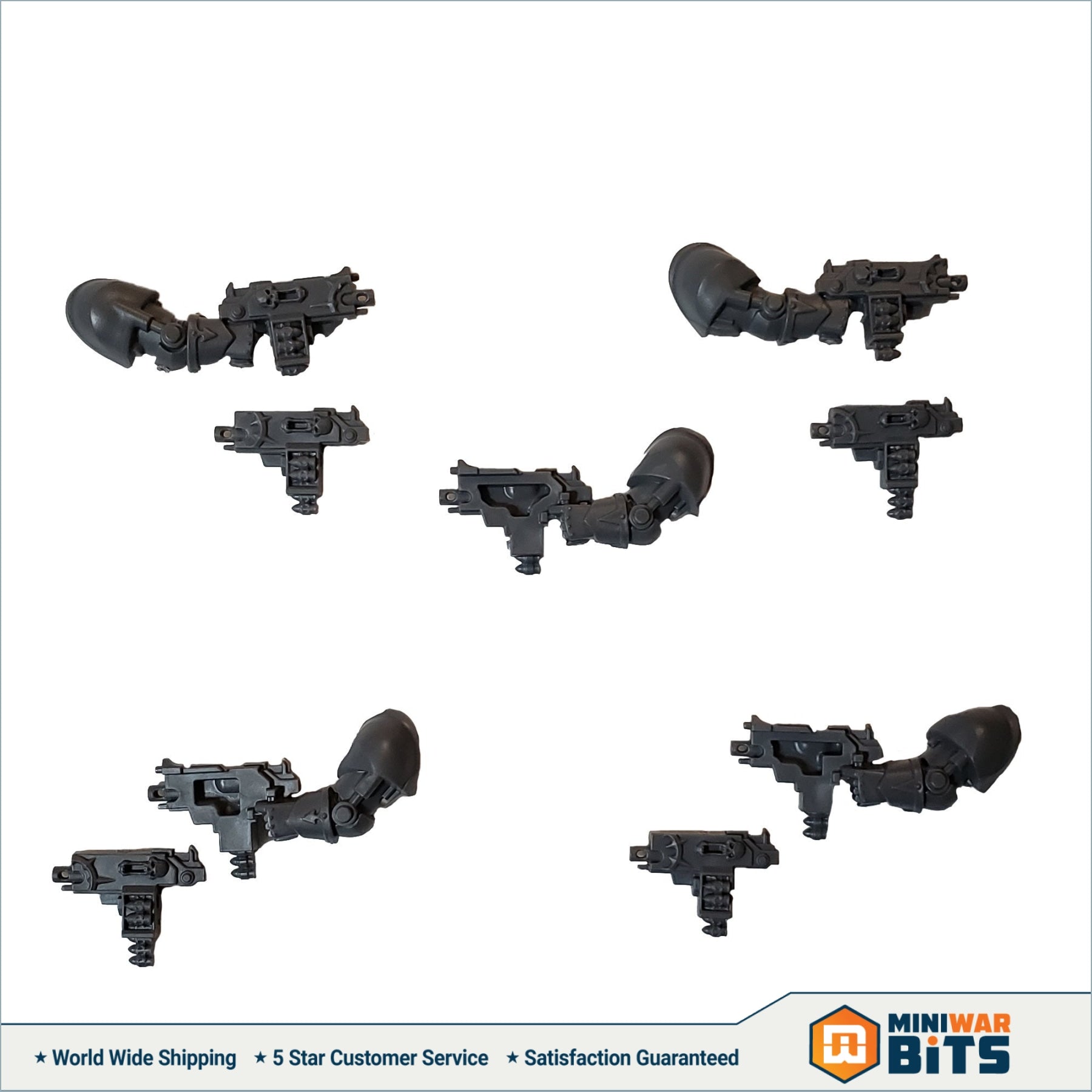 Chaos Space Marine Terminator Stormbolter Arm Bits - MiniWar Bits