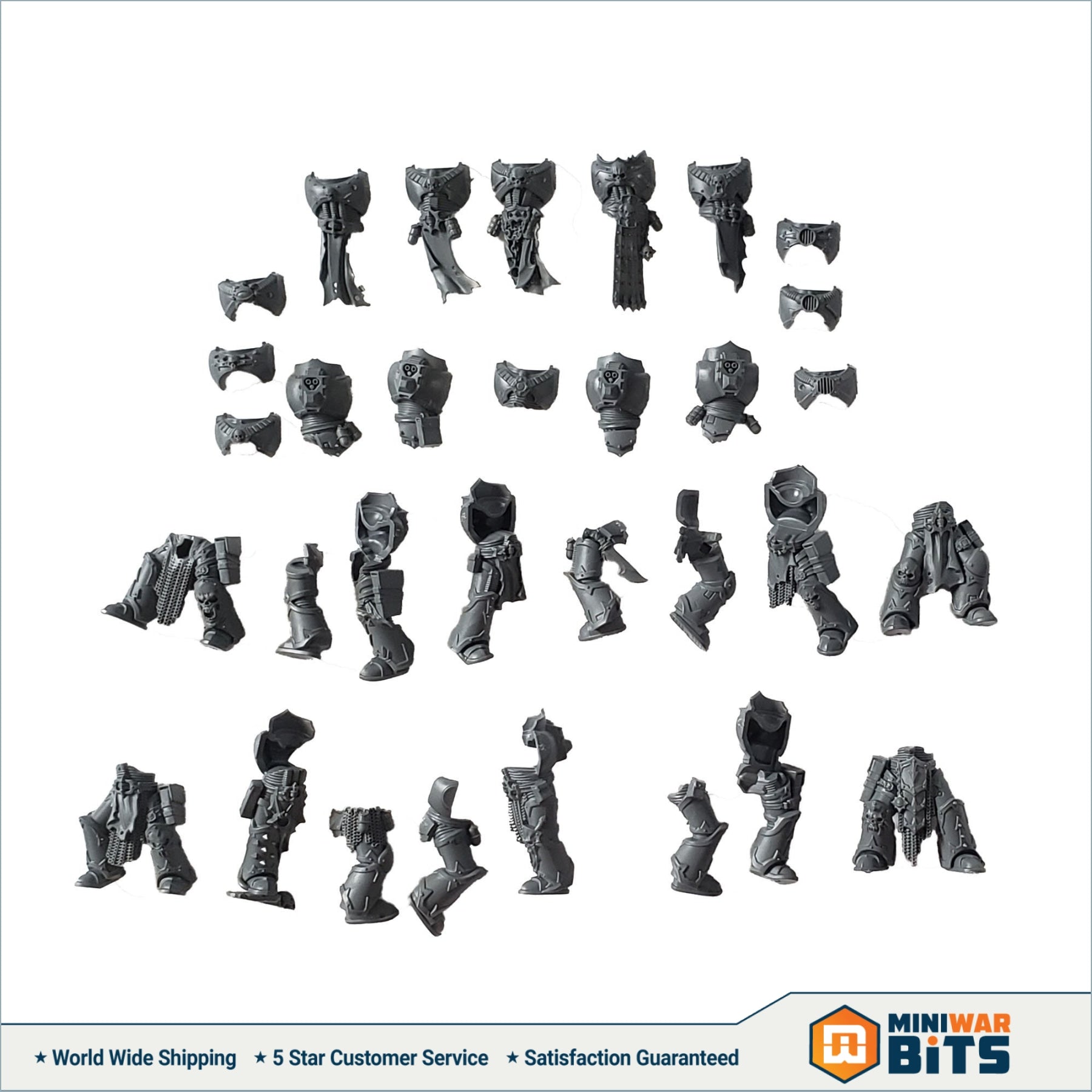 Chaos Space Marine Torso and Leg Bits - MiniWar Bits