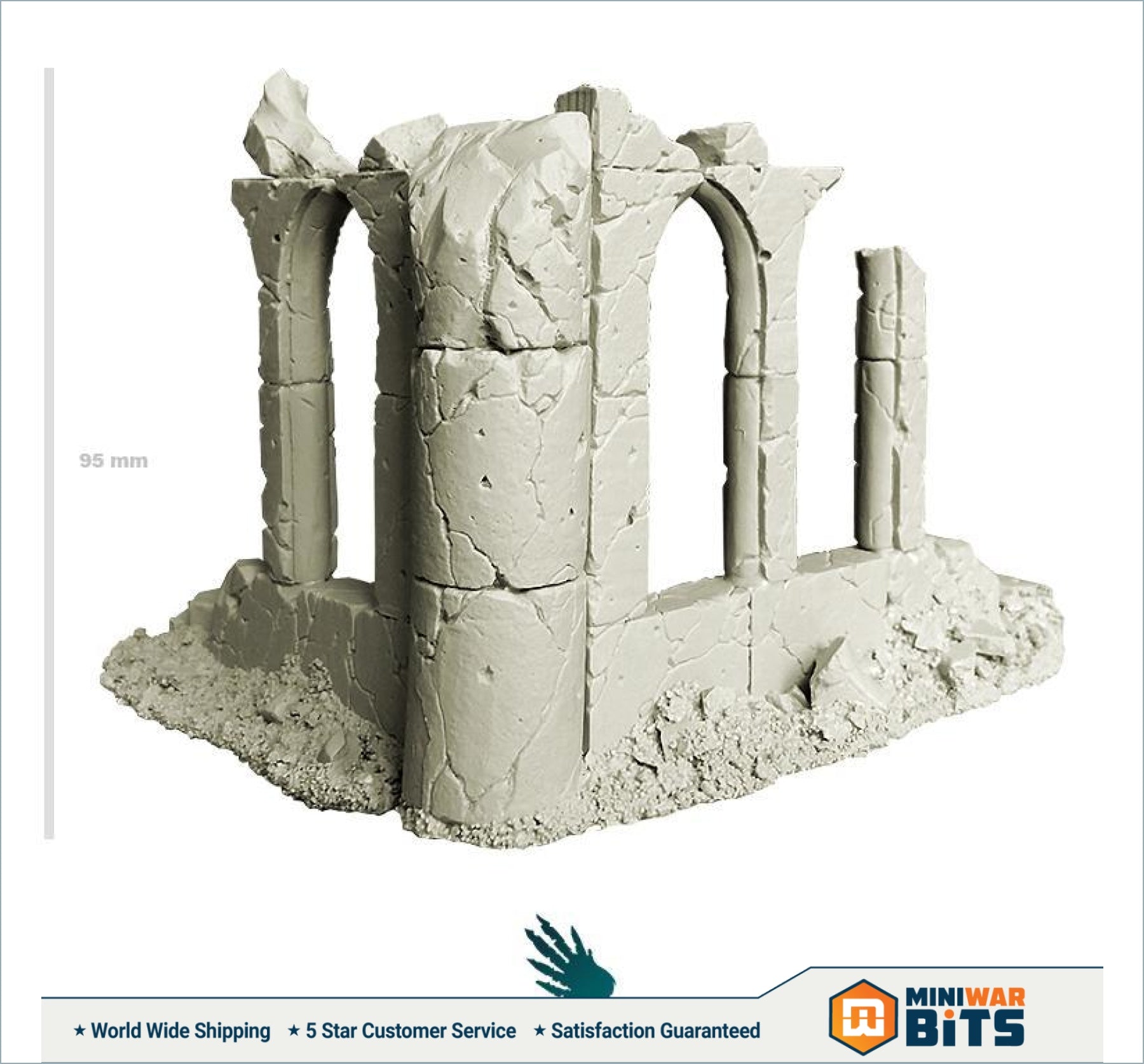 Corner of a Ruined Temple Bits - MiniWar Bits
