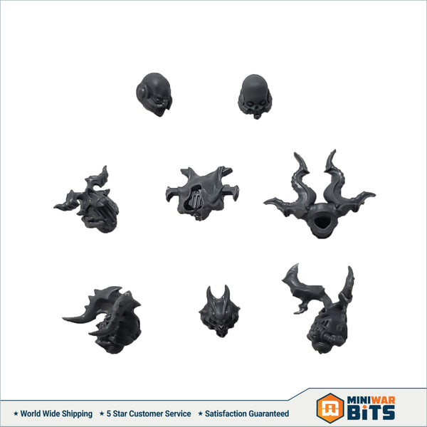 Corpse Grinder Cult Gang Skinner Head Bits - MiniWar Bits
